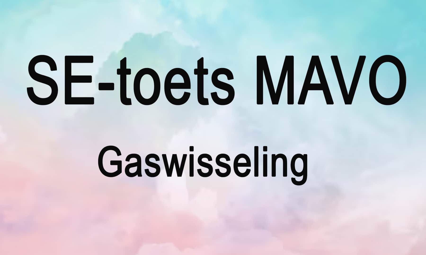 Gaswisseling (SE) | Biologielessen.nl